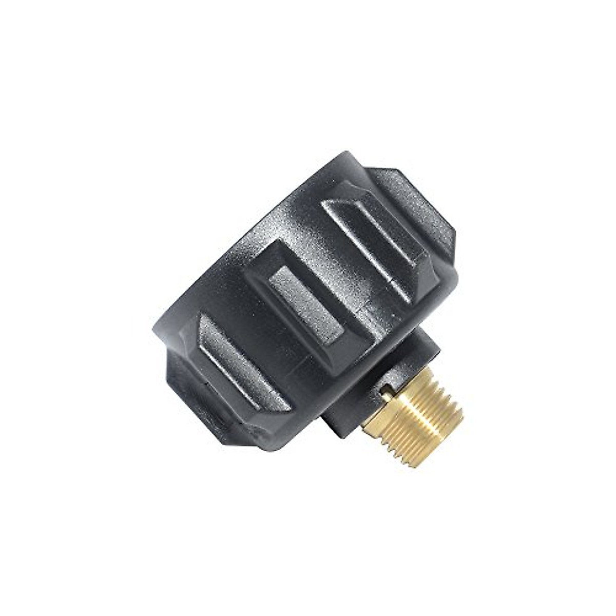 Aobbmok 100% Solid Brass QCC1 Propane Adapter Gas Regulator Valve Fitting with Type 1 Connection and 1/4 Inch Male Pipe Thread