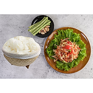 Heavens Tvcz Bamboo Rice Steamer Basket Cooker Thai Asian Food Thai Hot Food Free Cloth 2 Pcs