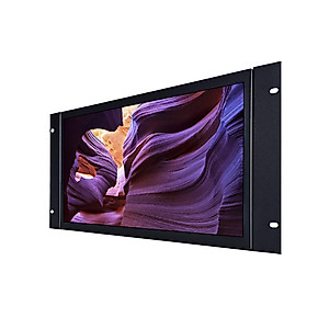 iChawk 17.3'' inch PC Monitor 1920x1080 16:9 Widescreen AV BNC HDMI-in VGA Embedded Open Frame Wall-Mounted Built-in Speaker Remote Control LCD Screen Display Pluggable U-Disk Video Player K173MN-59