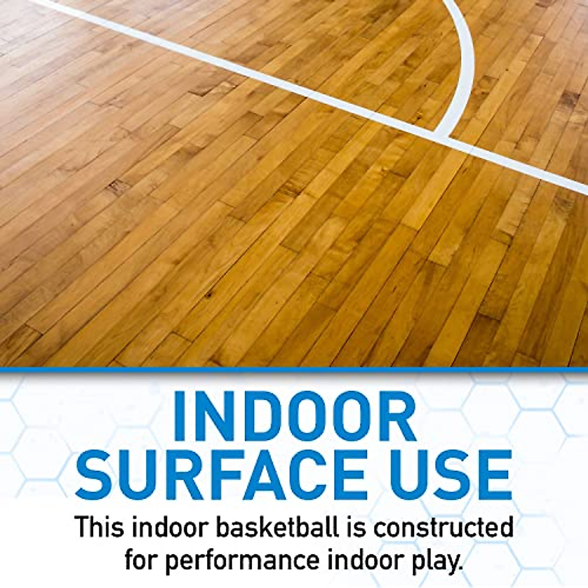 Franklin Sports 5000 Men's + Women's Indoor Basketballs - Official Size 29.5" Inch + 28.5" Inch Men's + Women's Basketball with Air Pump - Composite Indoor Basketballs - Regulation Size BasMketballs