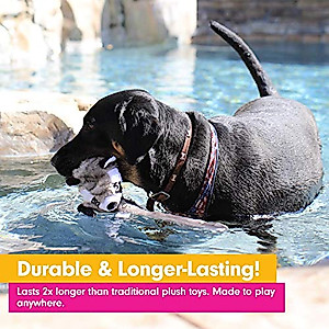 THE PET BUDS No Stuffing Dog Toy Set - 5 Pack Bundle - No Dangerous Stuffing to Chew or Swallow - 2 Squeakers Each - Big Dog Plush Toys for Small, Medium and Large Dogs - Cute Durable Squeaky Dog Toy