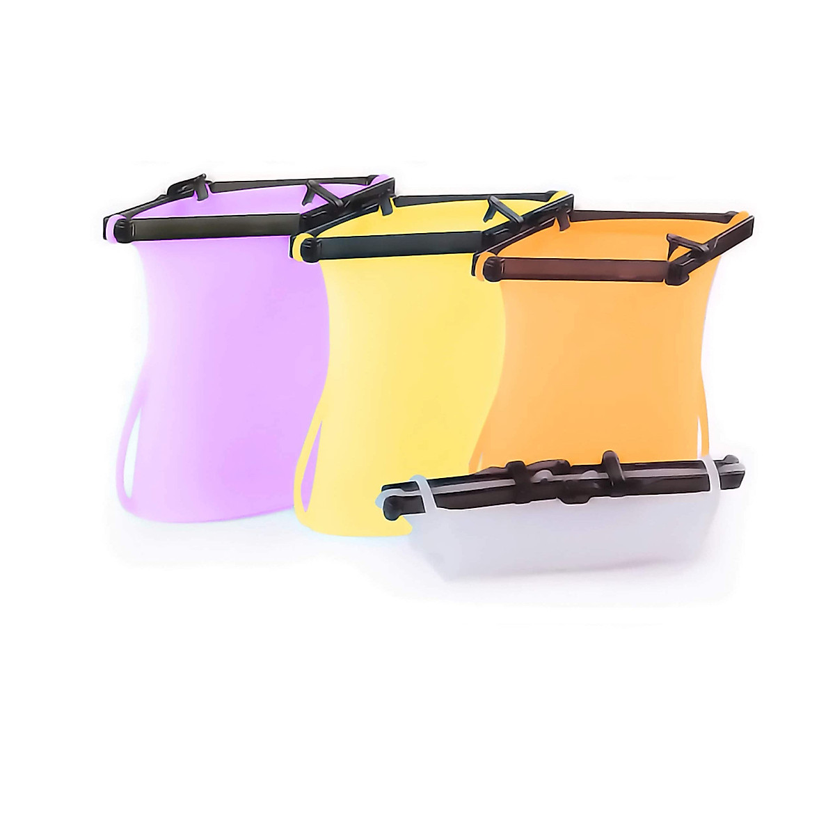 Reusable Silicone Food Bag Odorless Dishwasher Safe No Pop Open Leakproof Snack Bags Stand-Up Easy Dry Flat Bottom Freezer Food Storage Bag Best Ziplock Bags Alternative For Meats, Marinates