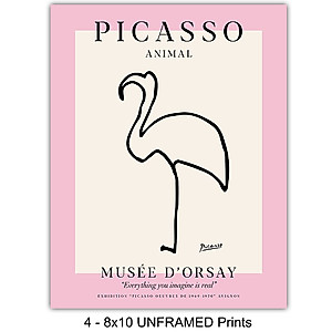 Pablo Picasso Wall Art & Decor - Gallery Wall Art Set - Cat Home Decor - Picasso Poster - Pablo Picasso Poster Prints - Modern Wall Art - Contemporary Wall Art - Housewarming Gifts for Women