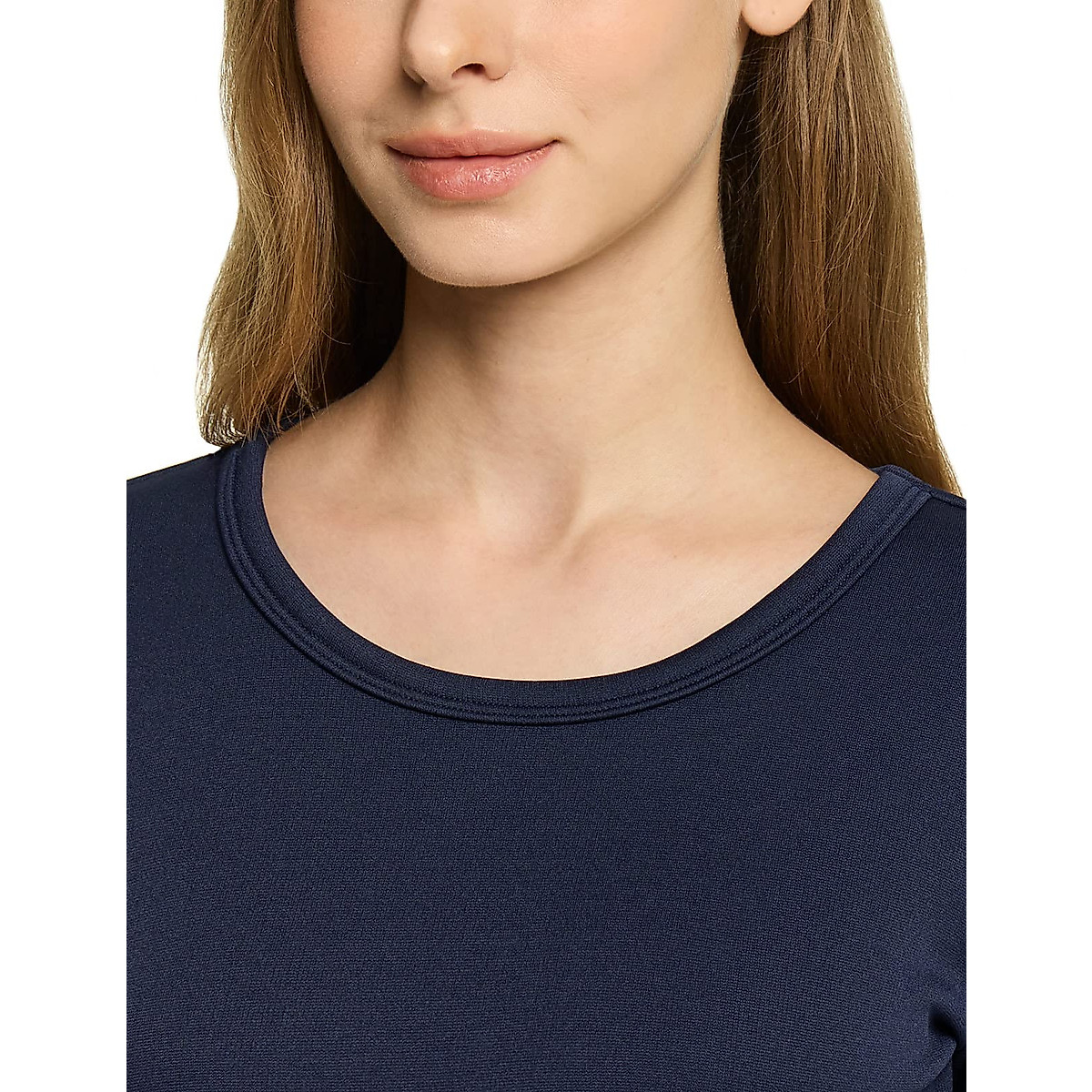 TSLA Women's Thermal Underwear Set, Soft Fleece Lined Long Johns, Winter Warm Base Layer Top & Bottom, Heavyweight Dark Navy, Medium