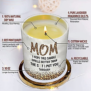 Gifts for Mom from Daughter, Son - Mom Gifts from Daughters, Sons - Mothers Day Gifts for Mom, Women, Wife, Her - Birthday Gifts for Mom, Mom Birthday Gifts, Mother Birthday Gifts 10Oz Lavender Candle