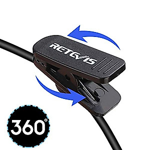 Retevis RT22 Walkie Talkies (6 Pack) with Headset (6 Pack), Rechargeable Hands Free Two Way Radios Bundle RT22 Walkie Talkies Earpiece