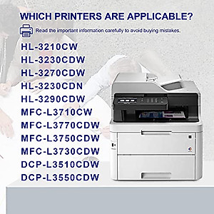 TN223 Toner Cartridges TN223C TN223M TN223Y Toner Cartridge Replacement for Brother TN-223 Toner HL-3230CDW 3270CDW MFC-L3710CW L3770CDW L3750CDW DCP-L3550CDW Series Printer (3-Pack,C/M/Y)