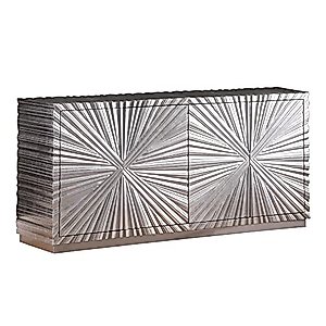 Best Master Furniture T2021SS Sideboard, Silver