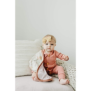 Copper Pearl Baby Security Blanket Set of 2 - Portable Size for Self-Soothing On-The-Go, Ideal Baby Blankets for Boys and Girls, Ultra-Soft, and Gift-Ready Loveys - Ferra