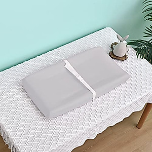 David's Kids 3 Pack Changing Pad Cover Set, Ultra Soft Breathable Cozy Microfiber Diaper Change Table Sheets for Baby Boys Girls Netural, Fit Most Changing Pads, White & Light Grey & Navy Blue