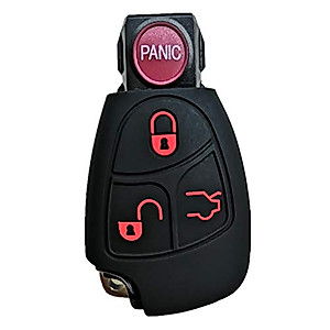KAWIHEN Silicone Key Fob Cover Compatible with for Mercedes-Benz Class A C E S ML CLK SLK C200 E320 350 CLS IYZ3312