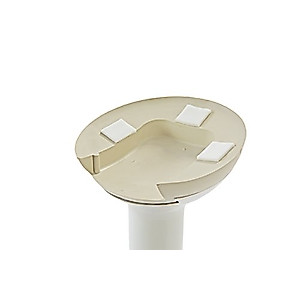 Big John Toilet Seat 612011919 Wall Hung Toilet Support, White