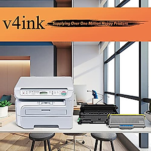 v4ink Compatible Drum+Toner Replacement for Brother DR360 TN360 (1Drum + 1Toner) Work with DCP7030 DCP7040 DCP7045 HL2120 HL2140 HL2150 HL2170 MFC7320 MFC7340 MFC7345 MFC7440 MFC7445 MFC7450 MFC7840