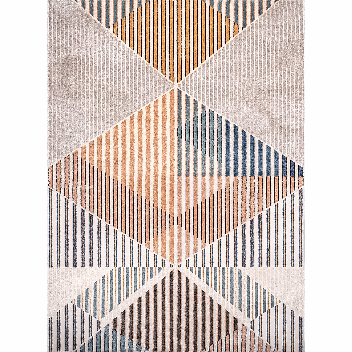 nuLOOM Skyler Contemporary Geometric Diamond Area Rug, 4x6, Beige