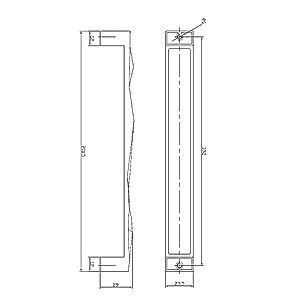 Richelieu Hardware BP4789192140 Monza Collection 7 9/16-inch (192 mm) Center-to-Center Chrome Modern Cabinet and Drawer Pull Handle for Kitchen, Bathroom, and Furniture