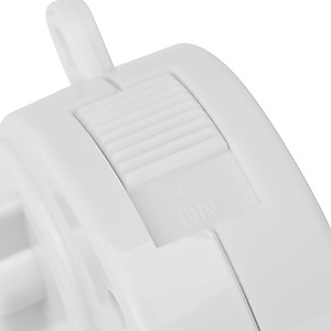 Baby Rotary Mobile Crib Bed Toy, Windup Clockwork Movement White Music Box with Rotating Hook