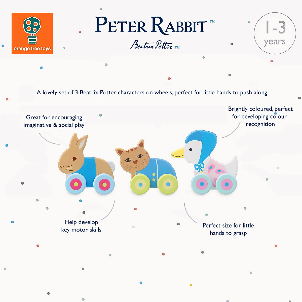 Orange Tree Toys Peter Rabbit Push Toys