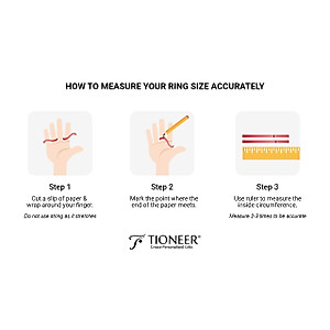 Tioneer 8mm My Soul Mate Always & Forever Engraved Classic Sterling Silver Plain Wedding Band Ring, Size 11