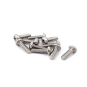 New Lon0167 10Pcs Metal 2.8mmx9.5mm Round Cross Head Screws Bolts for Serial Head And Computer Chassis(10 Stücke Metall 2,8mm x 9,5mm Runde Kreuzschlitzschrauben Schrauben für Serienkopf Und Computer