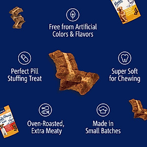 Vitakraft Meaty Morsels Mini Treats for Dogs - Chicken with Sweet Potatoes - Super Soft Dog Treats for Training - Two Layers of Gently Oven-Baked Meaty Goodness - Multi Pack of 4