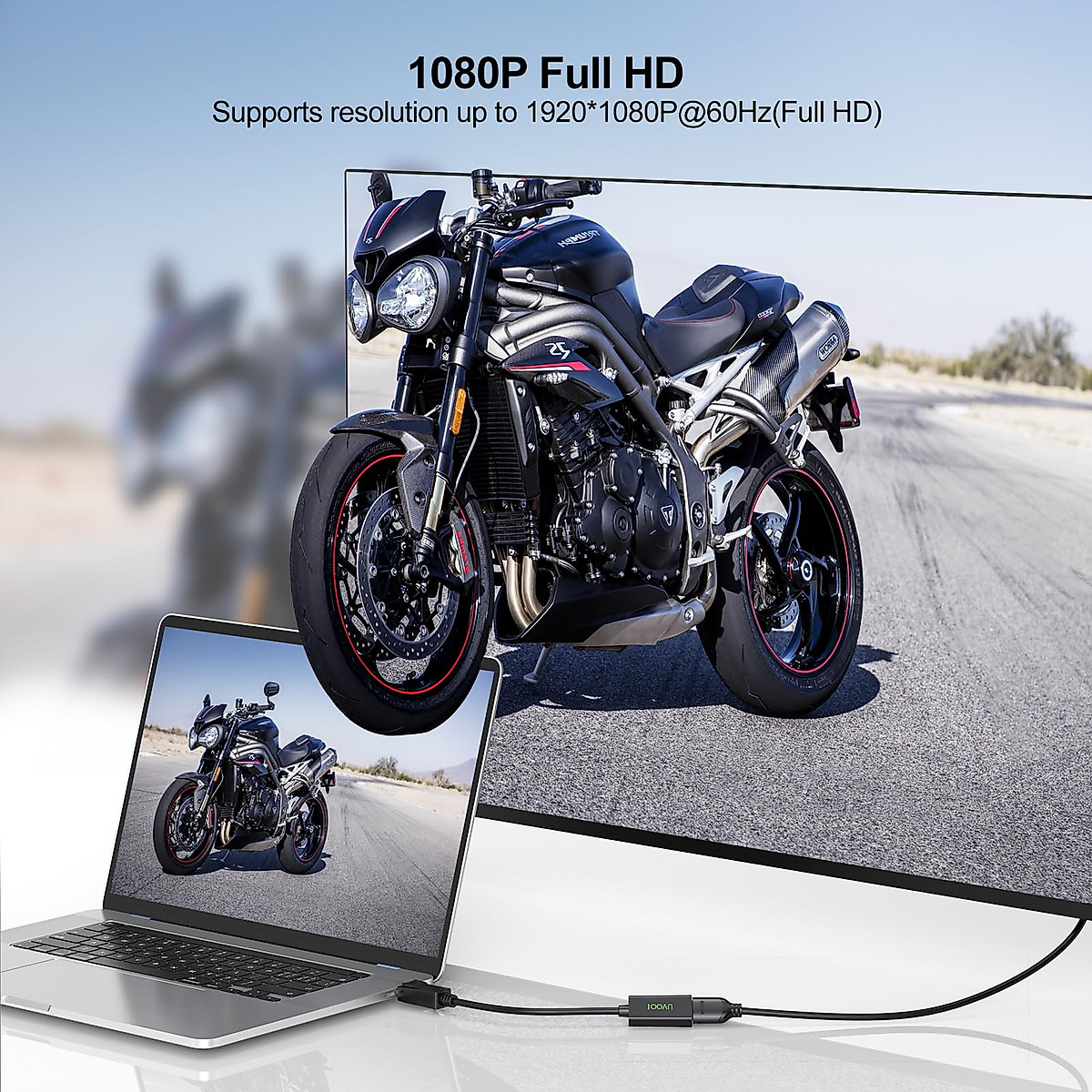 DisplayPort (DP) to HDMI Adapter Cable, Display Port to HDMI Adapter Converter Male to Female Connector 1080P for Computer, Desktop, Laptop, PC, Monitor, Projector, HDTV-Black