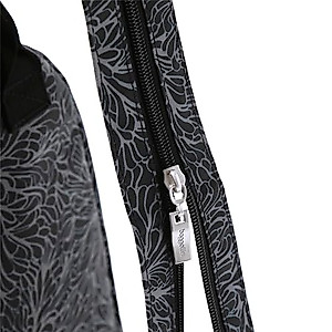 Baggallini Naples Convertible Small Daypack Sling Crossbody, Midnight Blossom