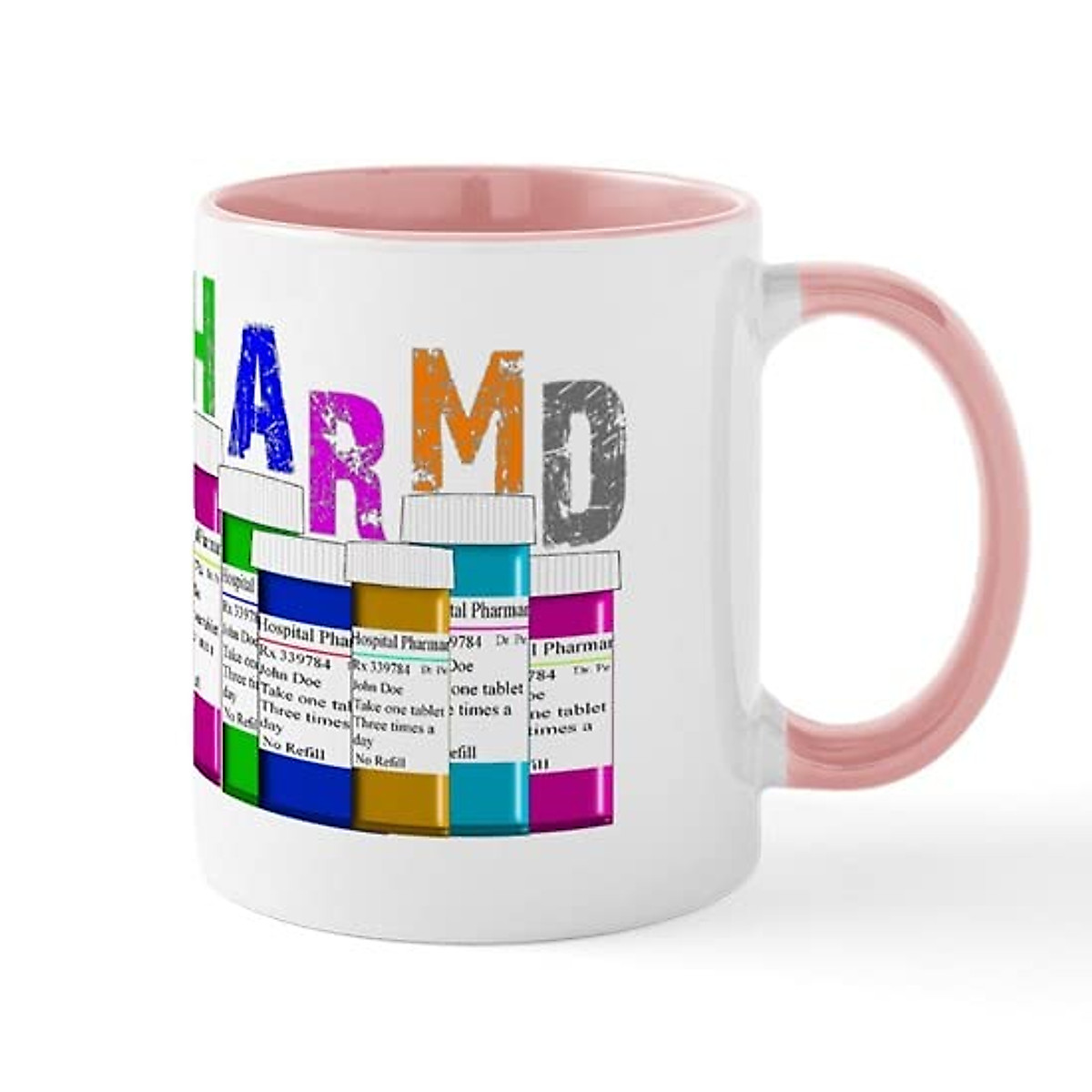 CafePress Pharm D Multi Bottles 1 Mug Ceramic Coffee Mug, Tea Cup 11 oz
