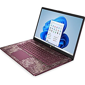 HP 17-cn1009cy 17.3" HD+ Touchscreen Laptop, Intel Core i5-1155G7, Intel Iris Xe Graphics, 12GB DDR4 RAM, 512GB SSD Storage, Windows 11 Home, Opulent Aubergine (Renewed)