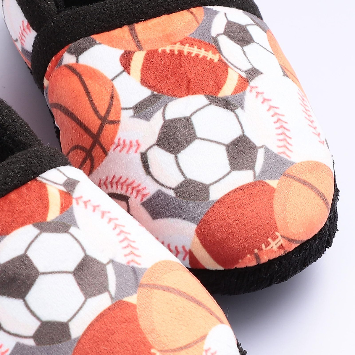 Boys Home Slippers Kids Warm Bedroom Slippers Fur Lined Winter Indoor Shoes (Toddler/Little Kid/Big Kid)