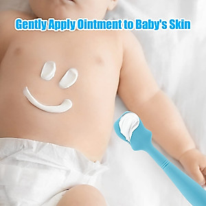 2 Pack Baby Diaper Cream Brush, Diaper Cream Spatula, Baby Brush for Butt Paste Diaper Cream, Diaper Cream Spatula Applicator Silicone Baby Butt Paste Spatula for Babies, Newborn
