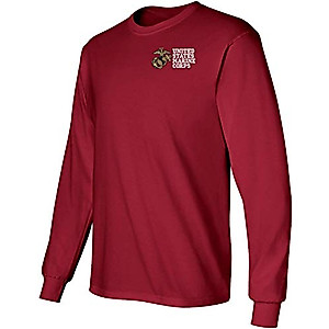 United States Marine Corps Embroidered Long Sleeve T-Shirt
