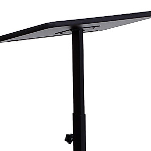 Flash Furniture Mysta Adjustable Height Metal Lectern, Mahogany