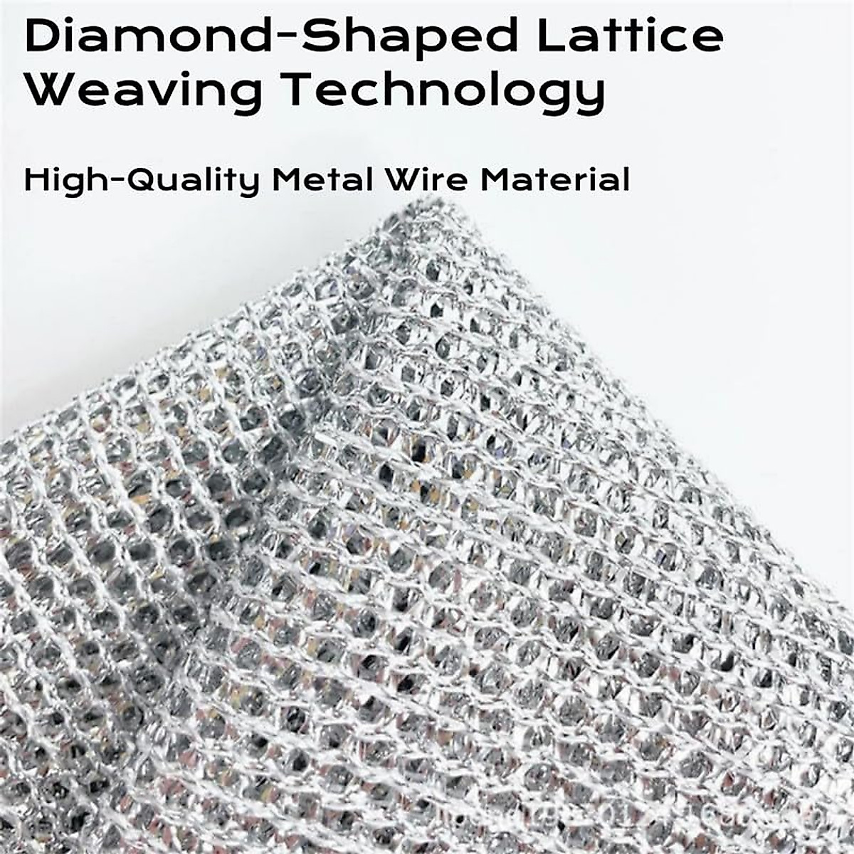 WEERSHUN Multifunctional Non-Scratch Wire Dishcloth,2025 New Steel Wire Dish Towel for Wet and Dry Wire Dishcloth for Dishes Sinks Counters Tops of Stoves(5pcs)