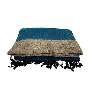 Extra Soft Yak Wool Blend Blanket/Throw - Made in Nepal Size 48" x 96"