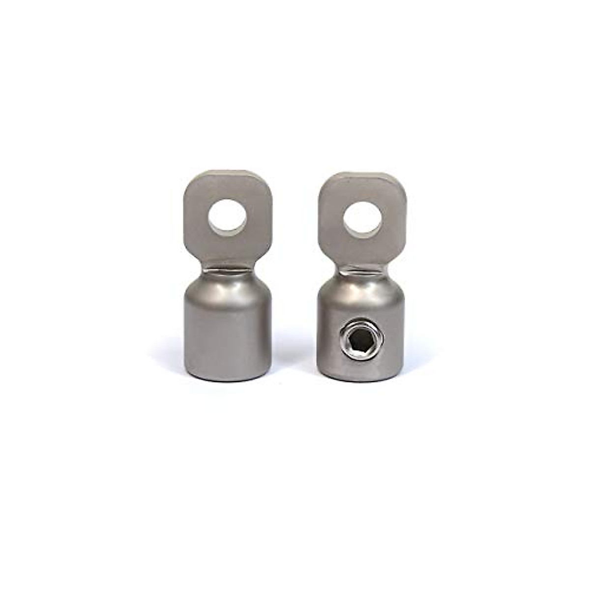 KnuKonceptz 0 Gauge Set Screw Ring Terminal Pair with Heat Shrink