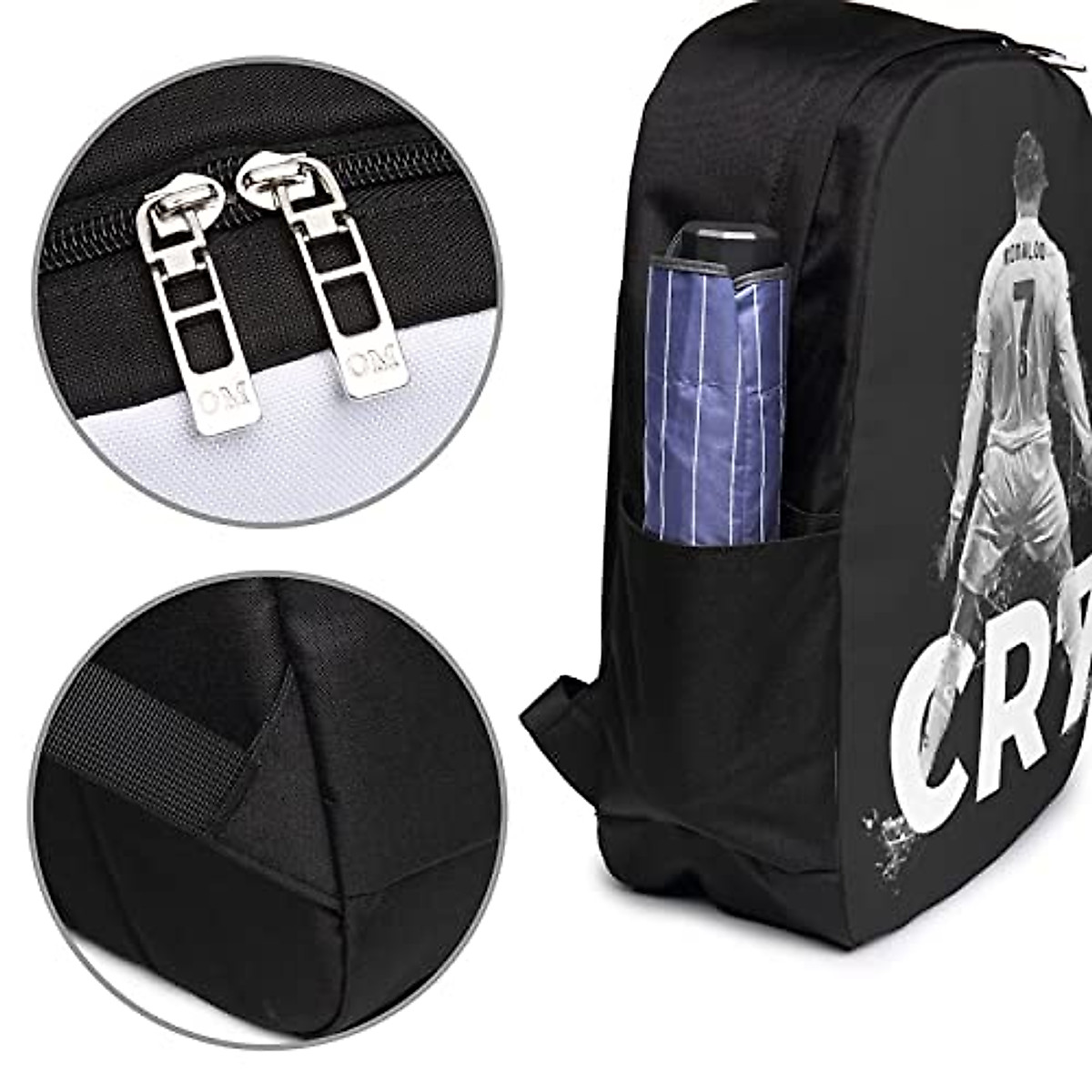 Luja Dling Ronaldo #7 Cr7 Adult Backpacks Bag Laptop Bag Bookbag Usb Backpack 17 Inch For Daily
