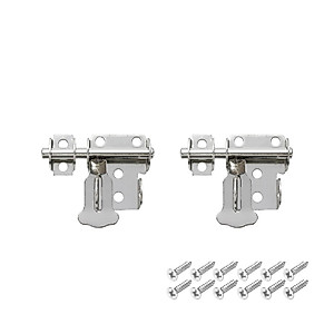Pufguy Slide Bolt Latch Sliding Bolt Gate Latch Stainless Steel Sliding Door Locks for Shed Door Barn Door Yard Door Wooden Fence-2pcs