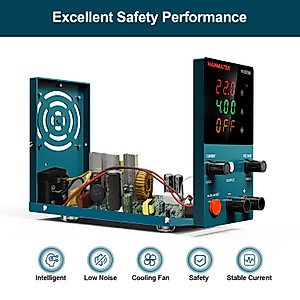 HANMATEK DC Power Supply (0-30 V 0-5 A) HM305M Mini Variable Switching Digital Bench Power Supply