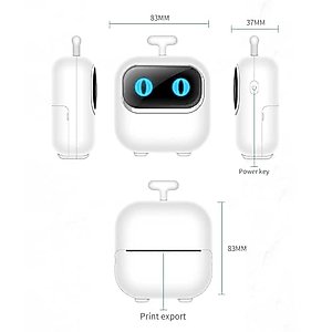 Portable Printer,Mini Pocket Printer Portable Thermal Instant Photo Printing Label Maker Machine BT Wireless Connect Compatible with Android or iOS APP Support Receipt Label Memo Sticker Notes