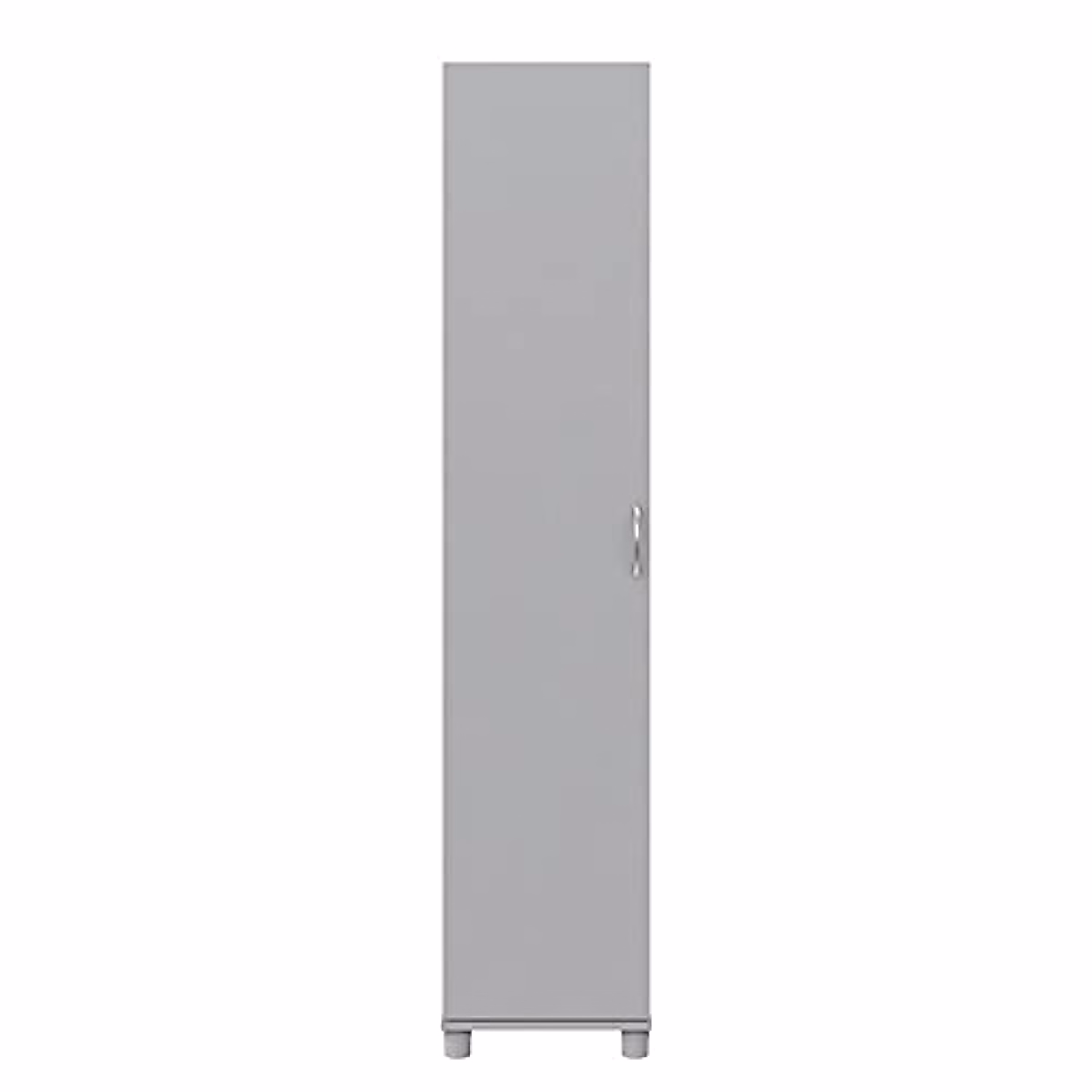 Pemberly Row Transitional 16" Utility Storage Cabinet in Dove Gray