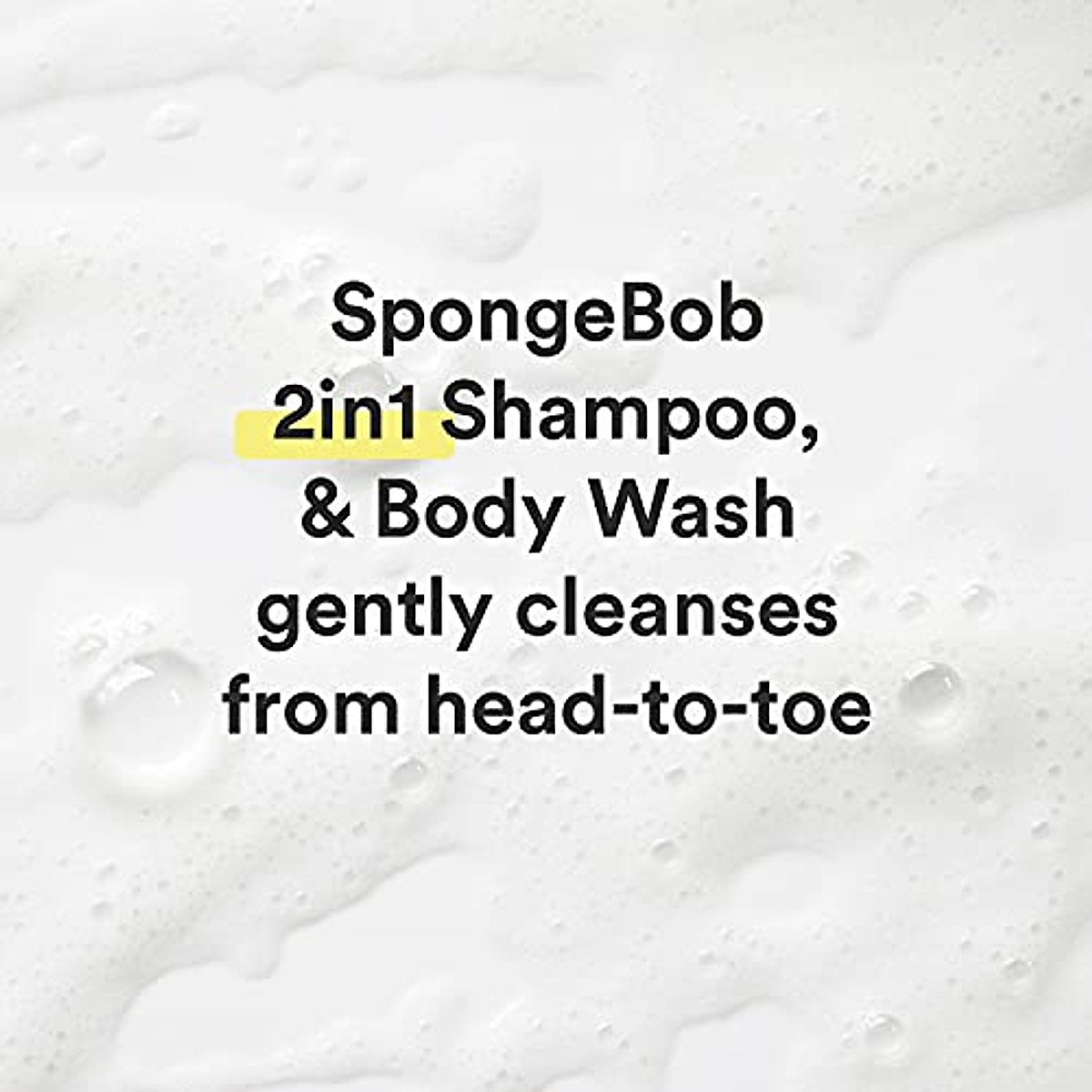 Suave Kids 3 in1 Shampoo & Body Wash for Kids Nickelodeon Spongebob Dermatologist-Tested and Tear-free, Strawberry, Yellow, 28 Fl Oz