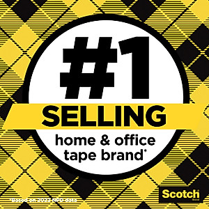Scotch Double Sided Tape, 1/2 in x 500 in, Permanent, 2 Boxes/Pack (665-2)