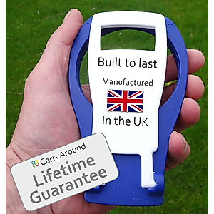 CarryAround Fold Away Cup Carrier/Caddy [Made in UK] Take-Out Coffee Soft Drink Pint Beer Beverage Holder, Sturdy Reusable Pocket Size, Festival Sports Gigs - Easy & Safe - hot Drinks, 2,3,4 Cups