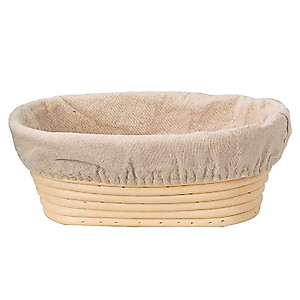 D-GROEE Pastry Proofing Basket Liner Bread Making Basket Cloth Liner Baking Supplies Food Grade for Home 17cm