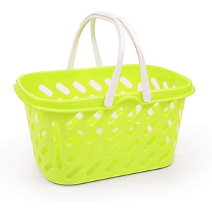 Cutting Play Food Set Kitchen Pretend - 40pcs Grocery Basket Toys Food for Kids Toddlers Girls Boys Educational Fake Fruits Vegetables Pizza Knife Dishes Playhouse Accessories Xmas Gifts