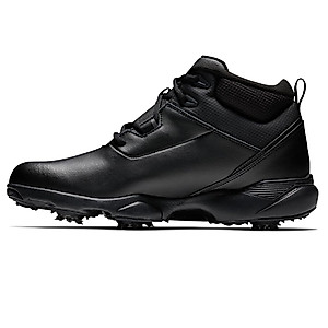 FootJoy Men's Stormwalker Golf Shoe, Black, 12 Wide