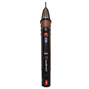 Southwire Tools & Equipment 40136N NCV Pen Type Detector with Flashlight 50-600V AC Pro, One Size, Red
