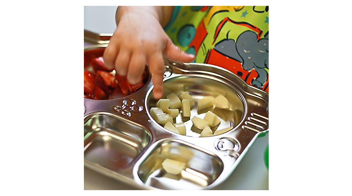 Innobaby Stainless Bus Plate - Fun & Safe for Kids