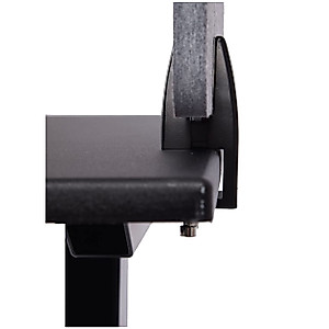 Stand Up Desk Store ReFocus Raw Clamp-On Acoustic Desk Divider Mounted Privacy Panel to Reduce Noise and Visual Distractions (Castle Gray, 23.6" x 16")