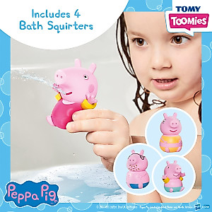 Toomies Peppa Pig Bath Toys - Baby Bath Toys Promote Dexterity and Motor Skills - Toddler Toys for Bath and Pool - Toddler Water Toys - Bath Squirties for Boys and Girls 18 Months and Up